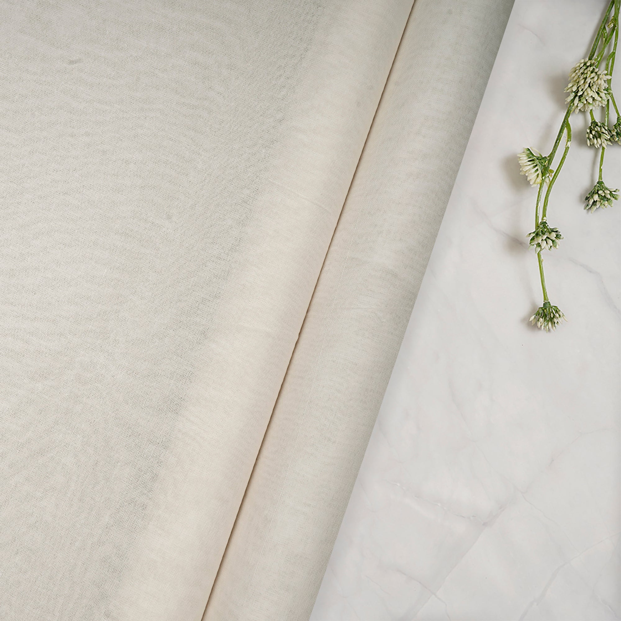 Buy White Dyeable Cotton Organdy Fabric @ Rs.149 per meter | FFAB
