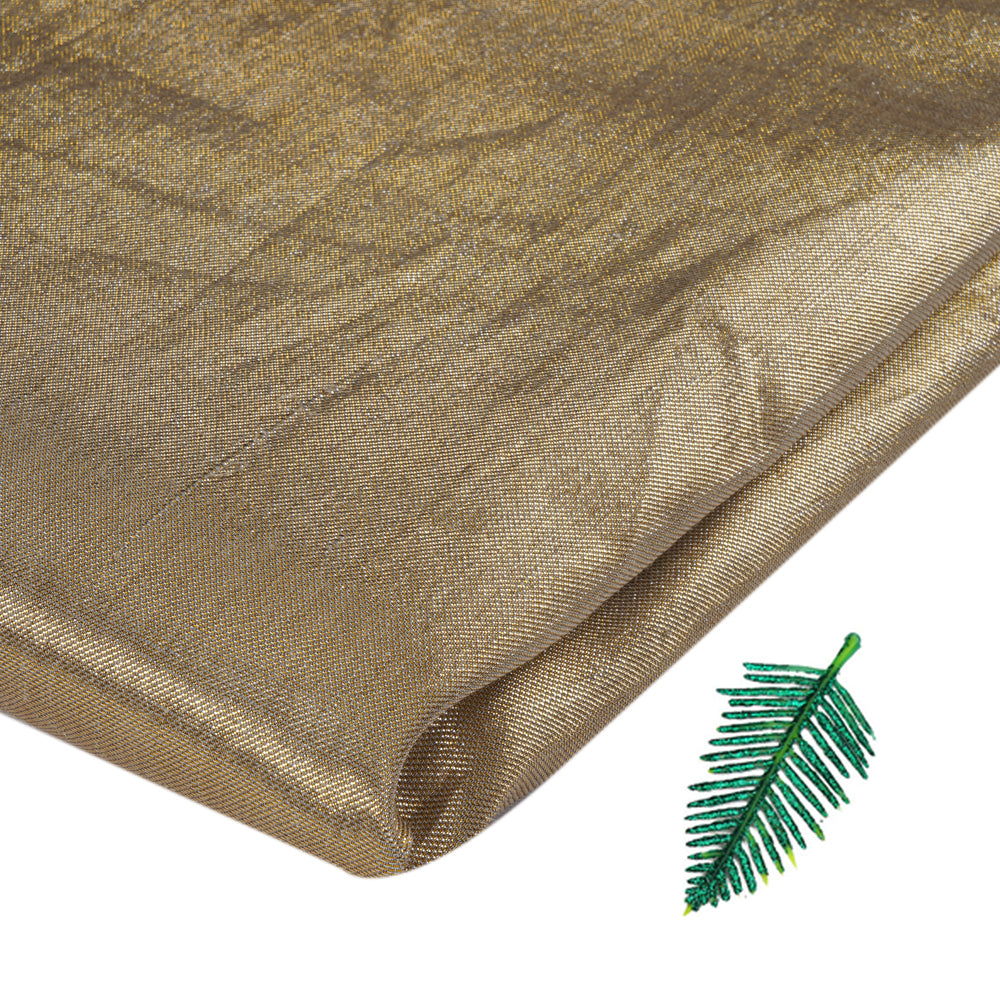 Buy Golden Color Metallic Linen Fabric 21259/2 | FFAB
