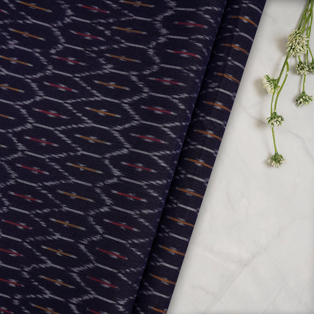 Buy Downriver Color Washed Mercerized Woven Ikat Cotton Fabric 57619/9 ...