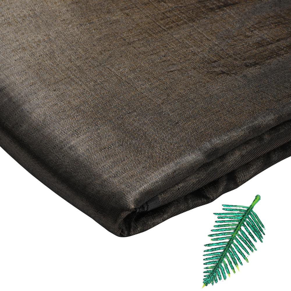 Buy Golden-Black Color Metallic Linen Fabric 64296/17 | FFAB