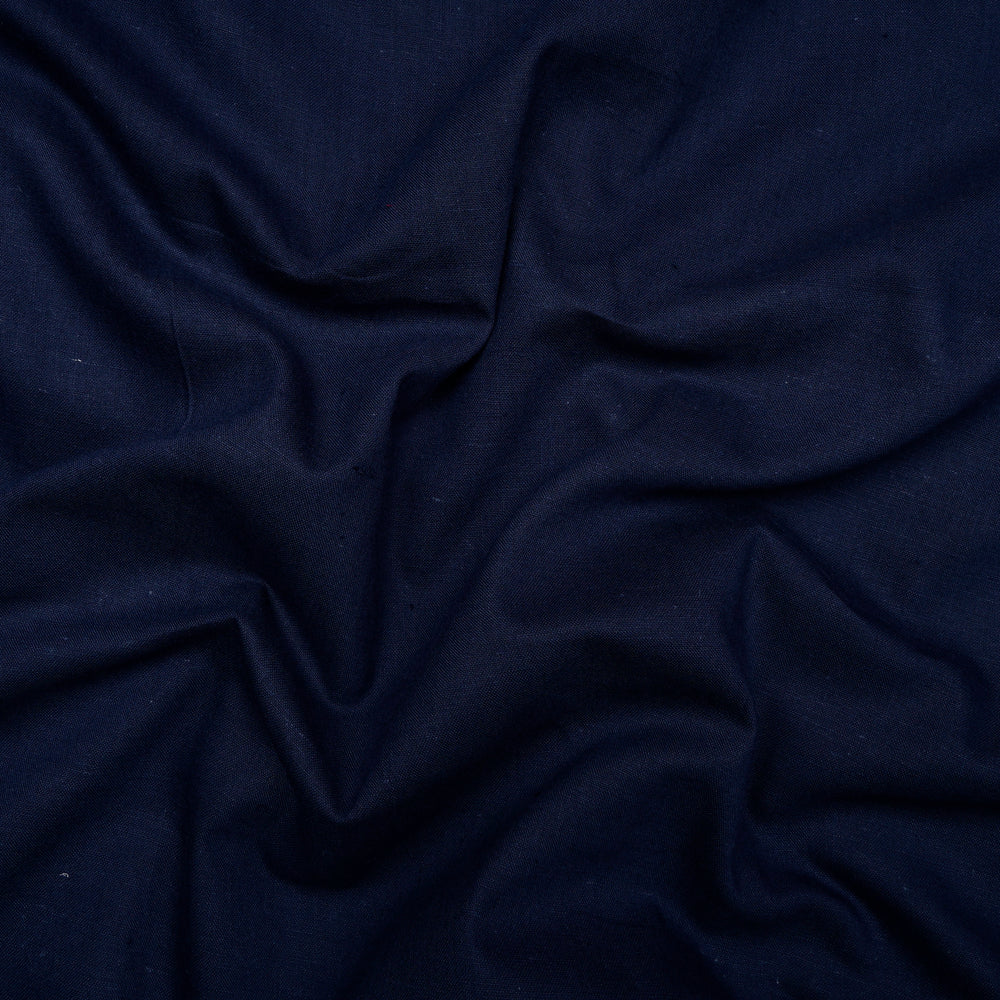 Buy Navy Color Handwoven Handspun Cotton Fabric 67489/16 | FFAB